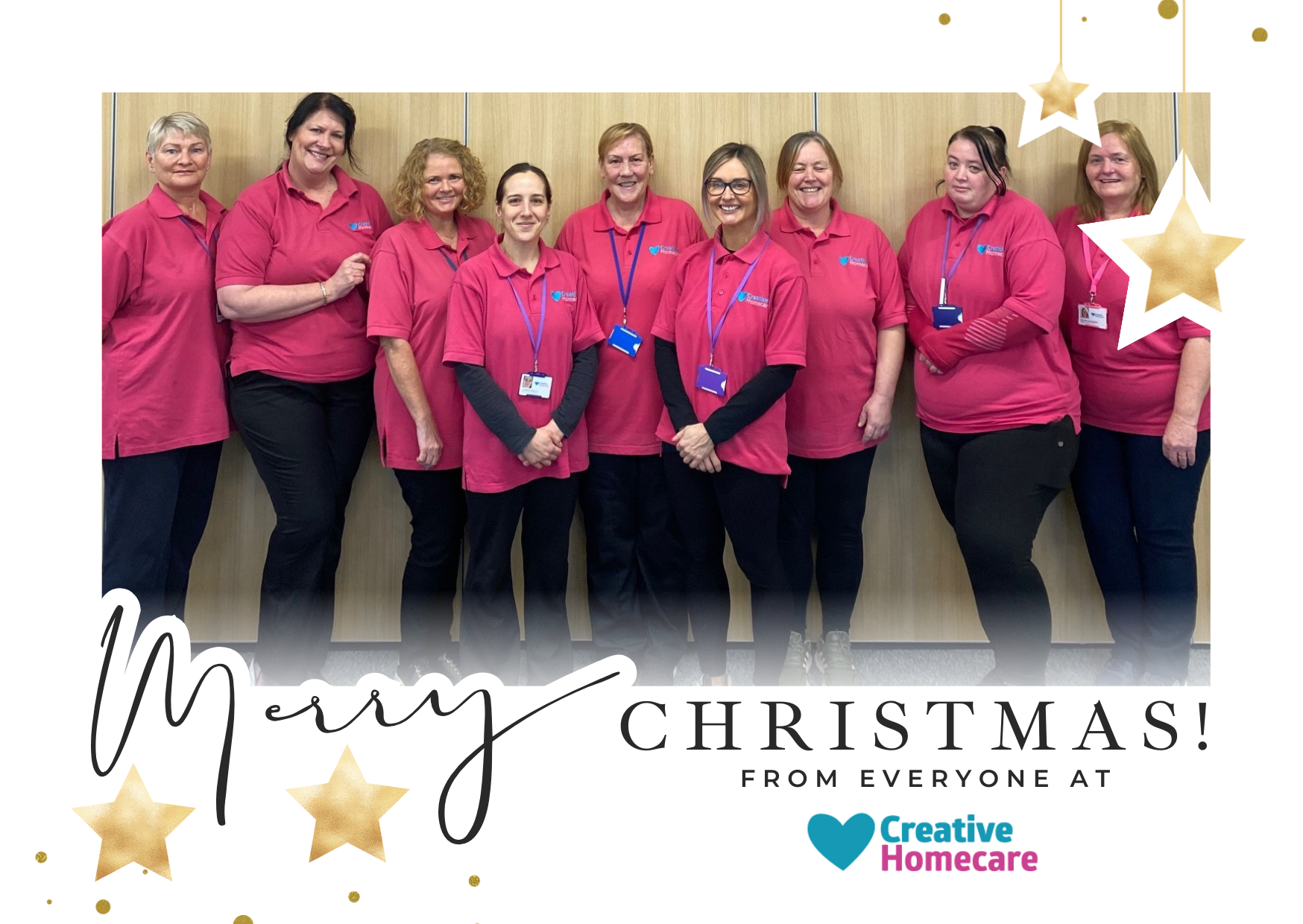 CHRISTMAS & NEW YEAR MESSAGE FROM CREATIVE HOMECARE